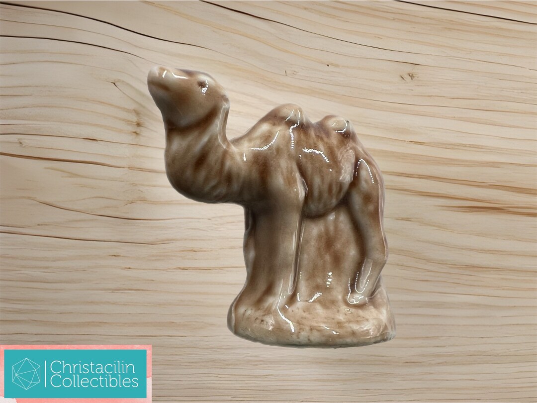 Vintage Figurine | Tiny Camel by Wade Whimsies and Red Rose Tea - Etsy