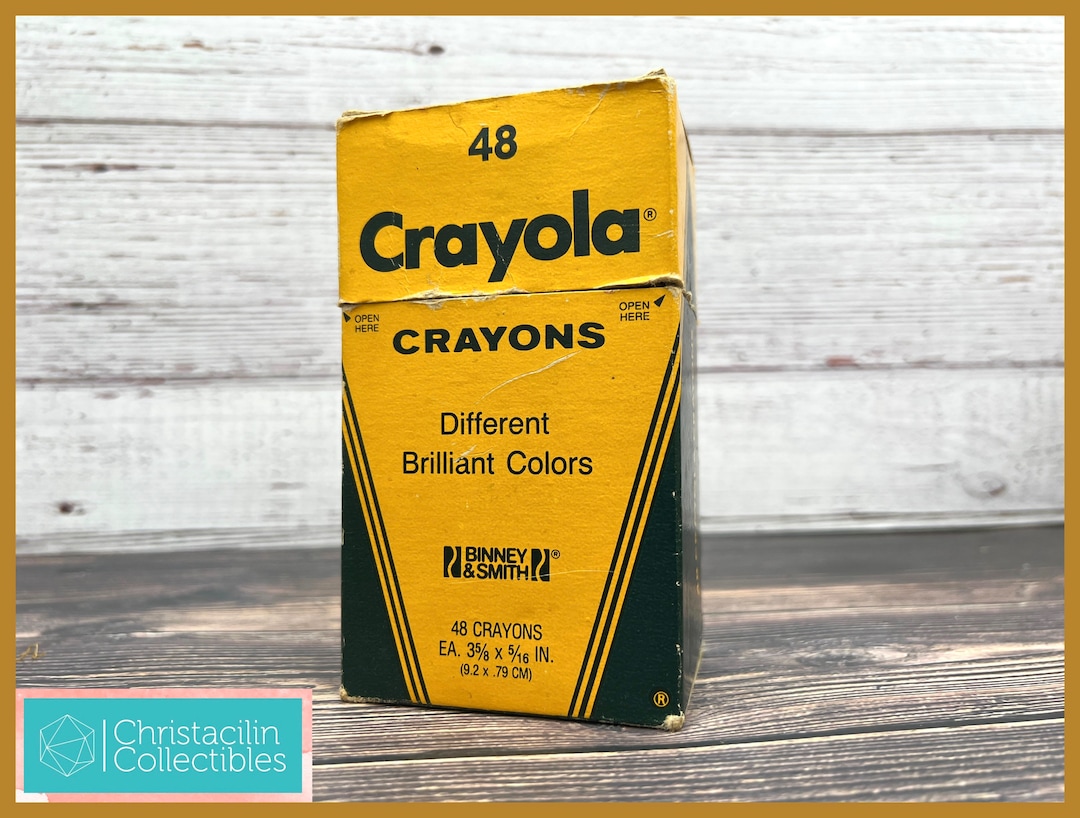 Vintage Toy | 1985 Crayola Crayon Box - Etsy