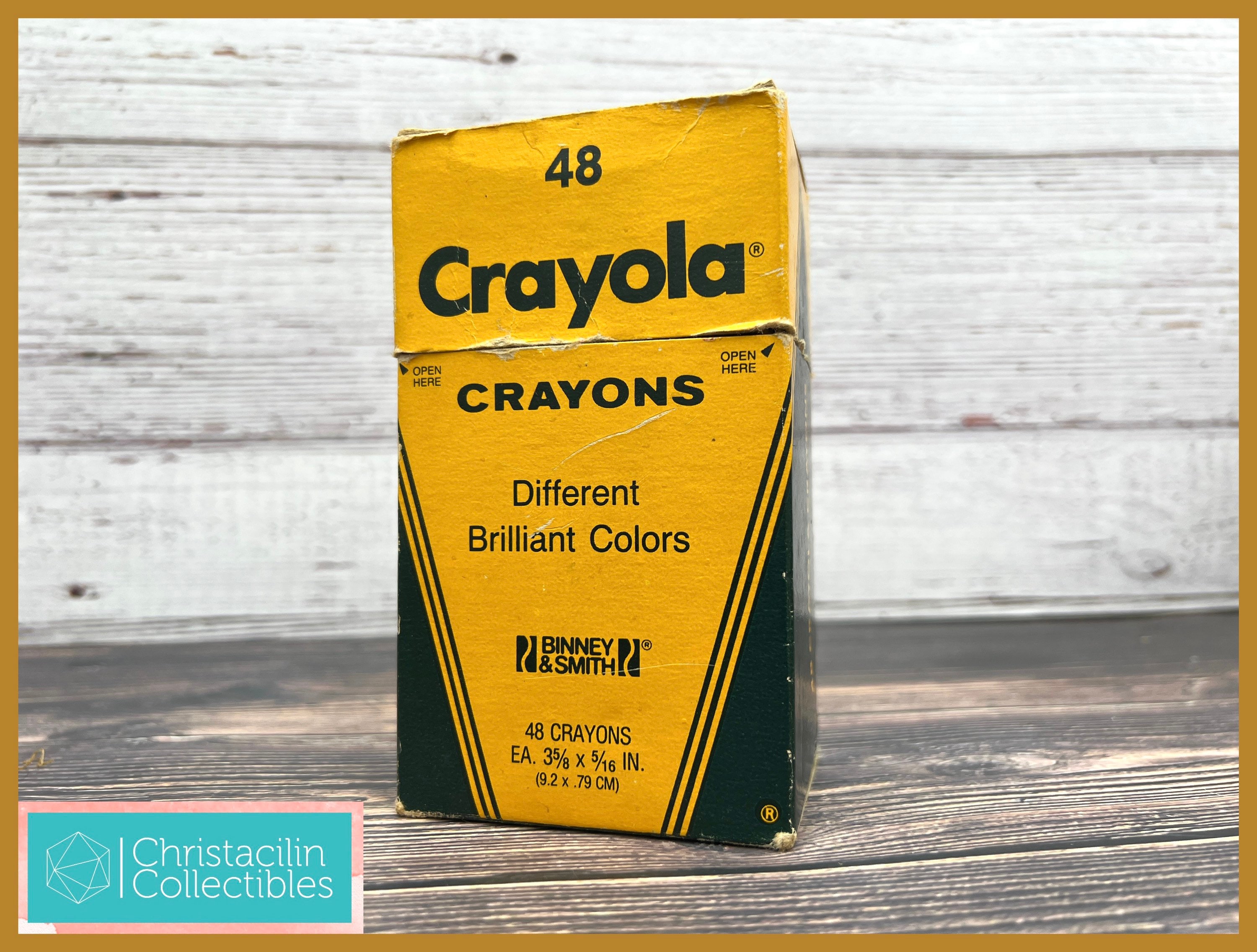 Vintage Toy 1985 Crayola Crayon Box - Etsy
