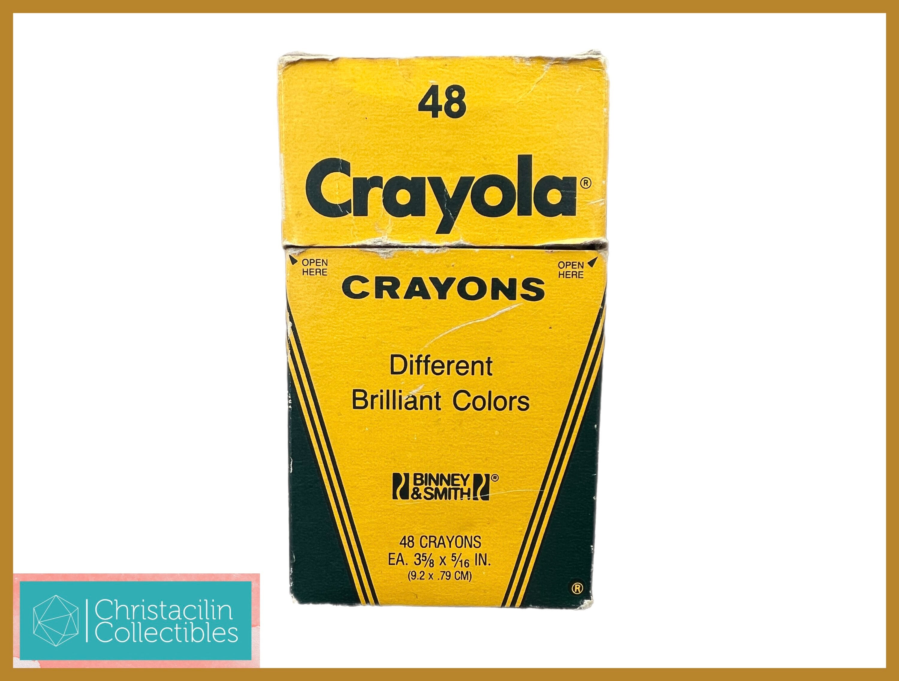 Vintage Toy 1985 Crayola Crayon Box Etsy UK