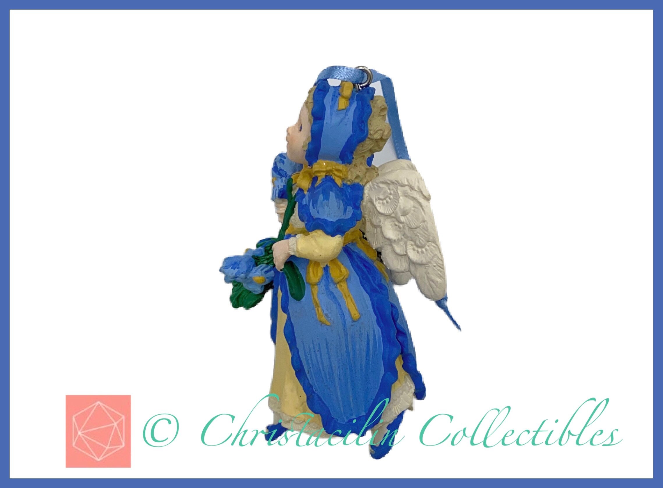 Vintage Ornament 1998 iris Angel Keepsake by | Etsy