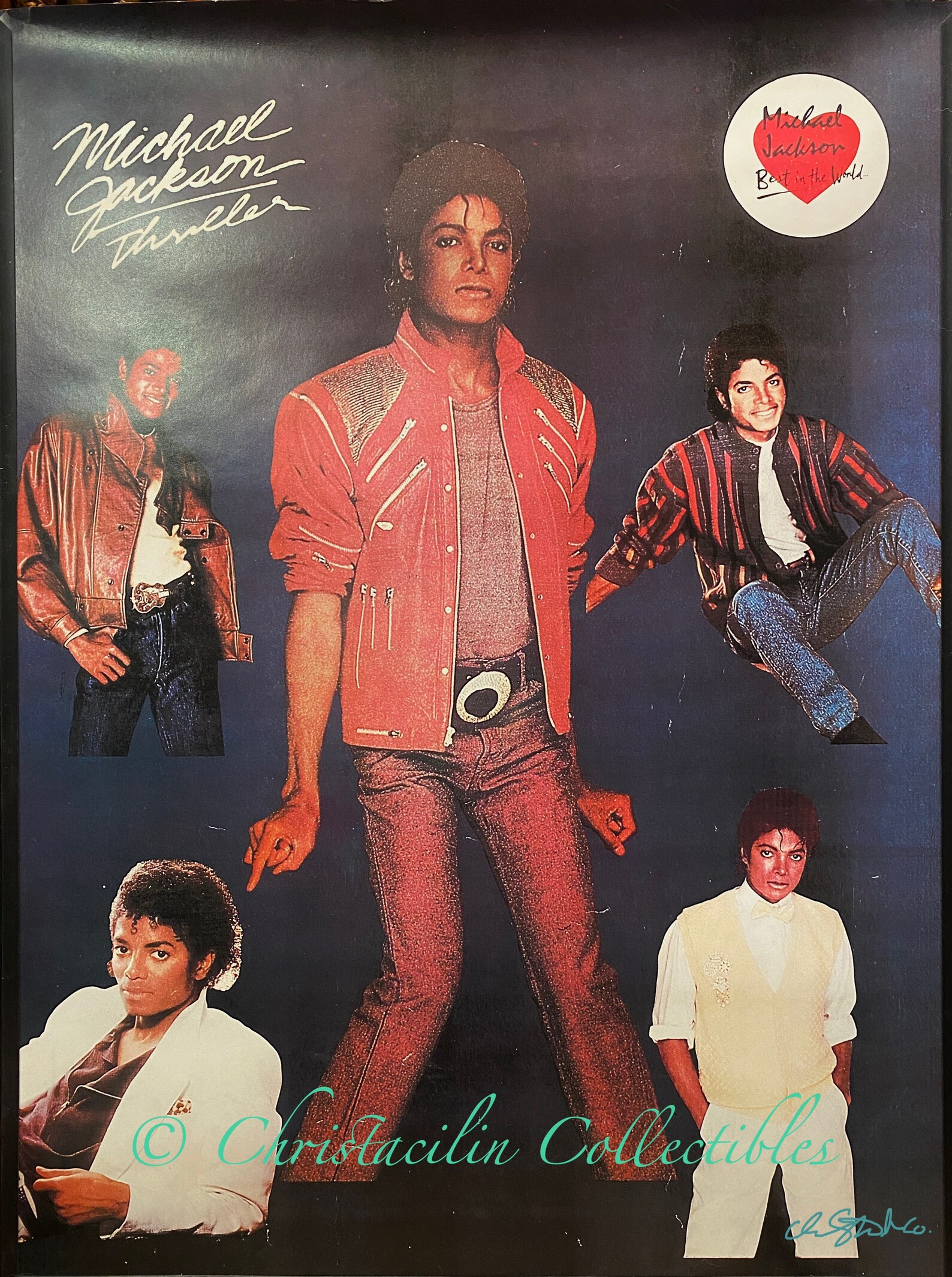 Vintage Poster 1982 Tribute to Michael Jackson | Etsy