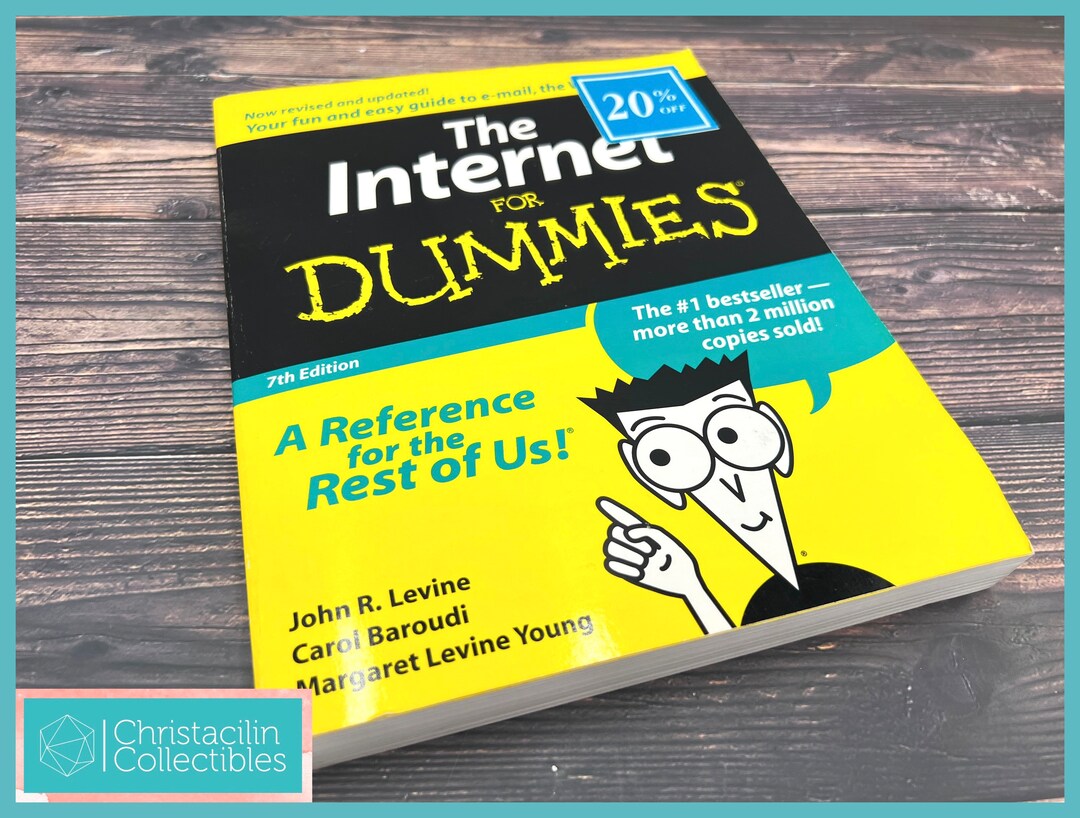Vintage Book | 2000 How-to "the Internet for Dummies” by John Levine - Etsy