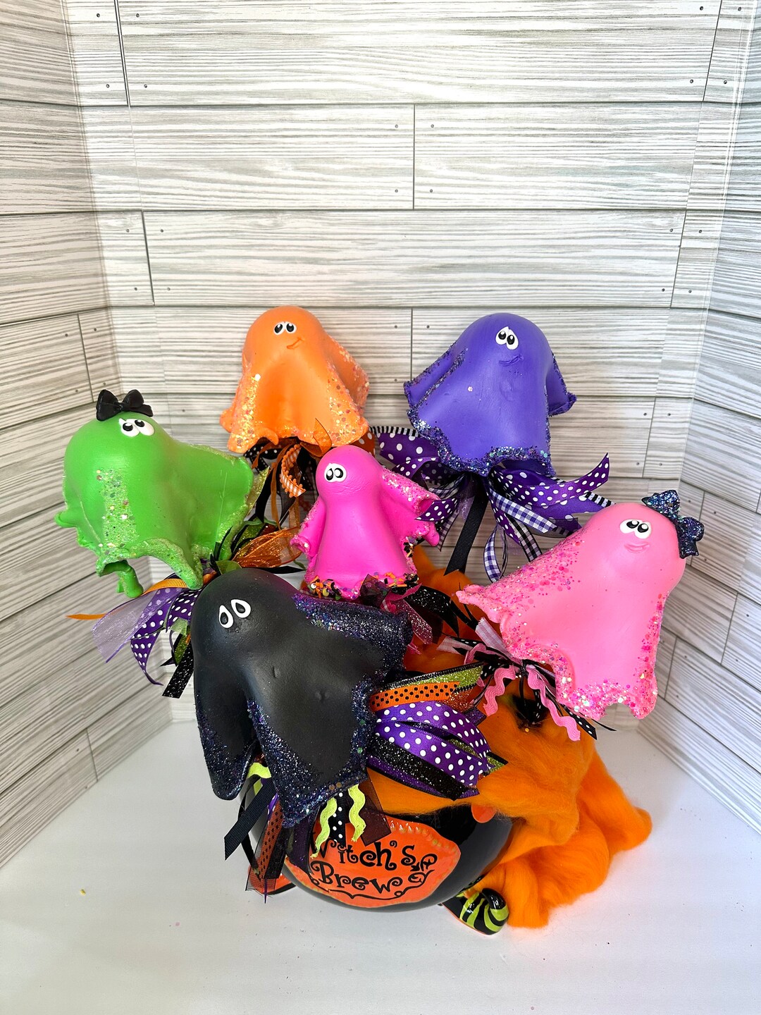 Fake Ghost Picks, Halloween Decor, Wreath Attachments, Halloween Fake ...