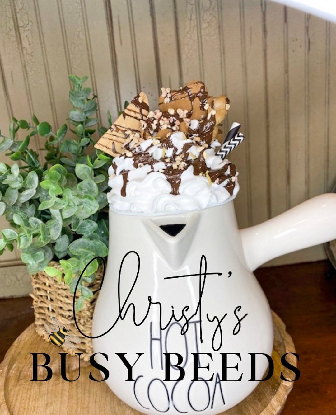 Cocoa Faux Whip Mug Topper, Faux Whip, Fake Whip, Fake Topper, Hot ...