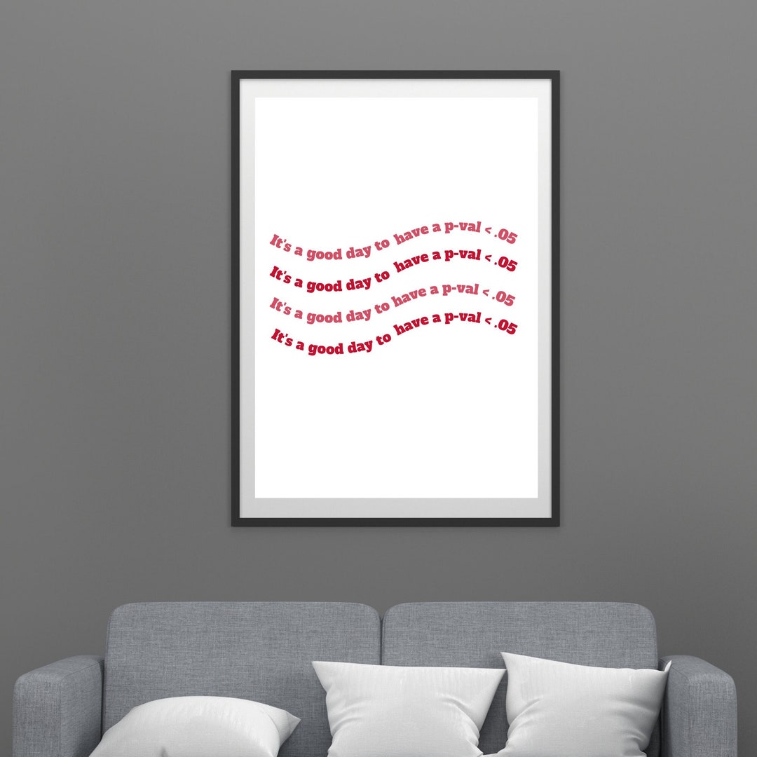 P-value Statistics Wall Art: Data Analyst Gift (digital Download) - Etsy