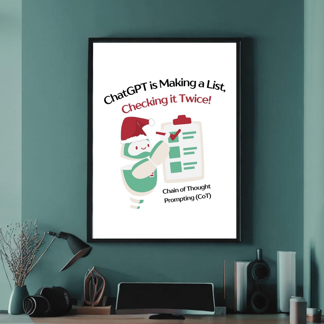 Chatgpt Christmas Art: Data Science Holiday Decor (digital Download) - Etsy