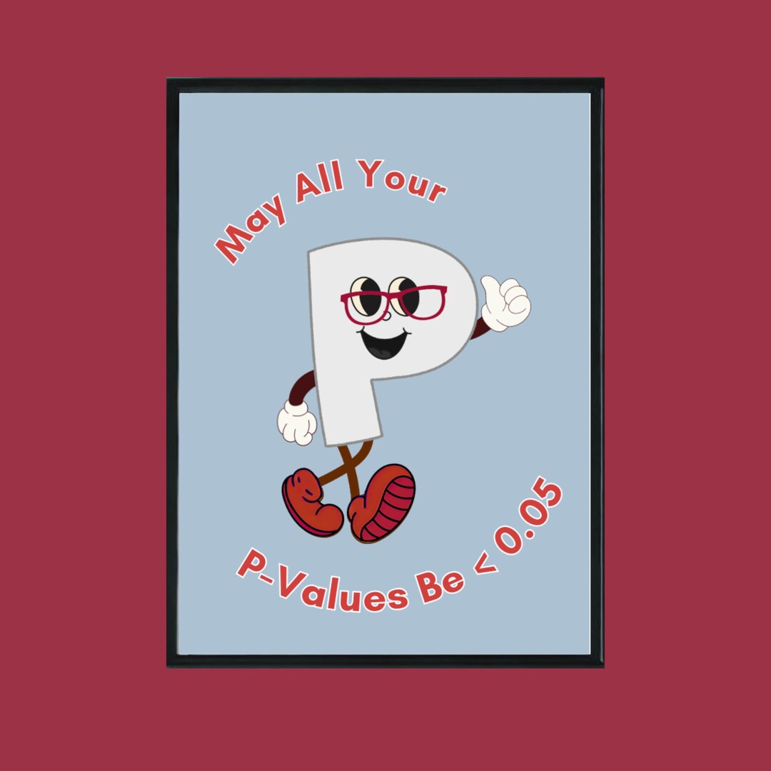 Funny Data Science Print P Value Statistician Gift Digital Download