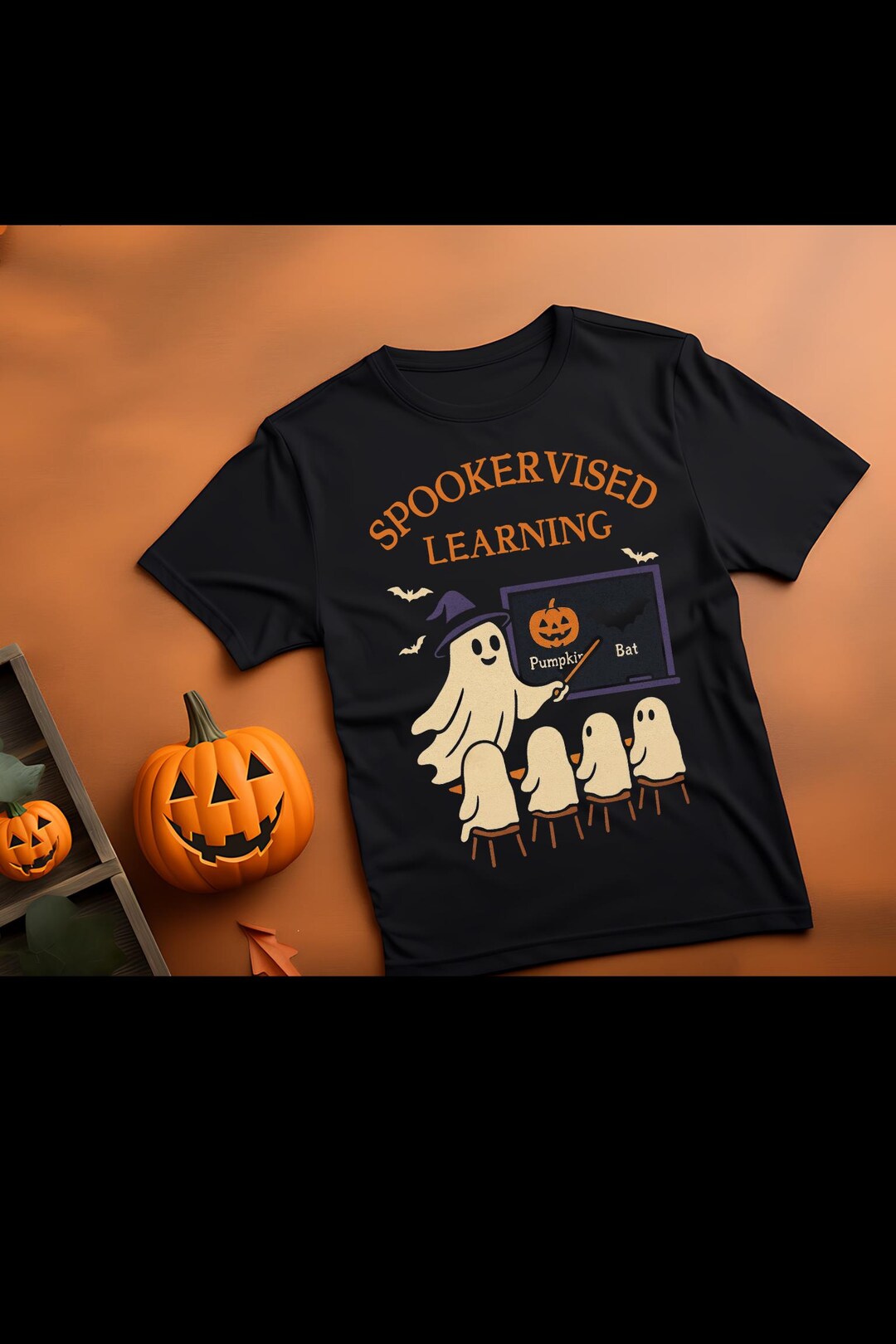 Supervised Learning Halloween Data Science Tee, Ghostly Teacher Witch ...