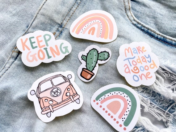 Aesthetic Stickers Pack Summer Aesthetic Boho Vibes Pack of | Etsy