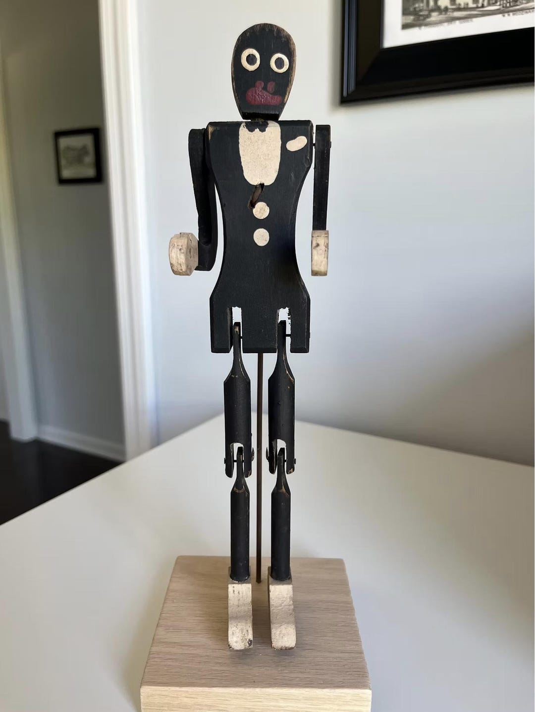 Antique Primitive Folk Art Americana Jig Dancing Doll Limberjack Puppet ...