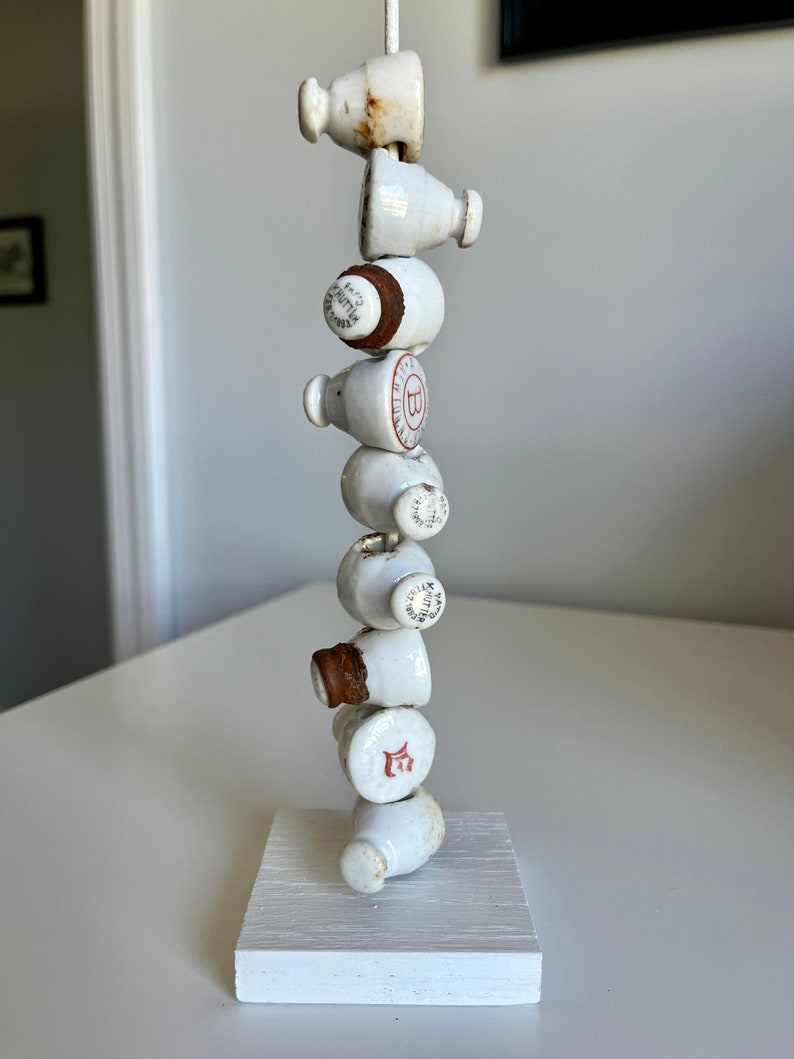 Collection of 9 Antique Porcelain Stoppers With NJ Monograms - Etsy