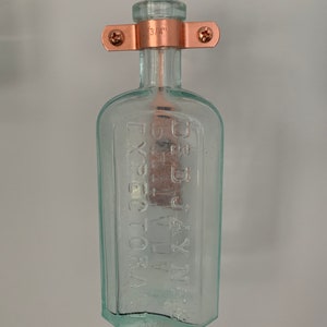 Floating Copper Hangers for Bottle Collection Wall Display, Single ...