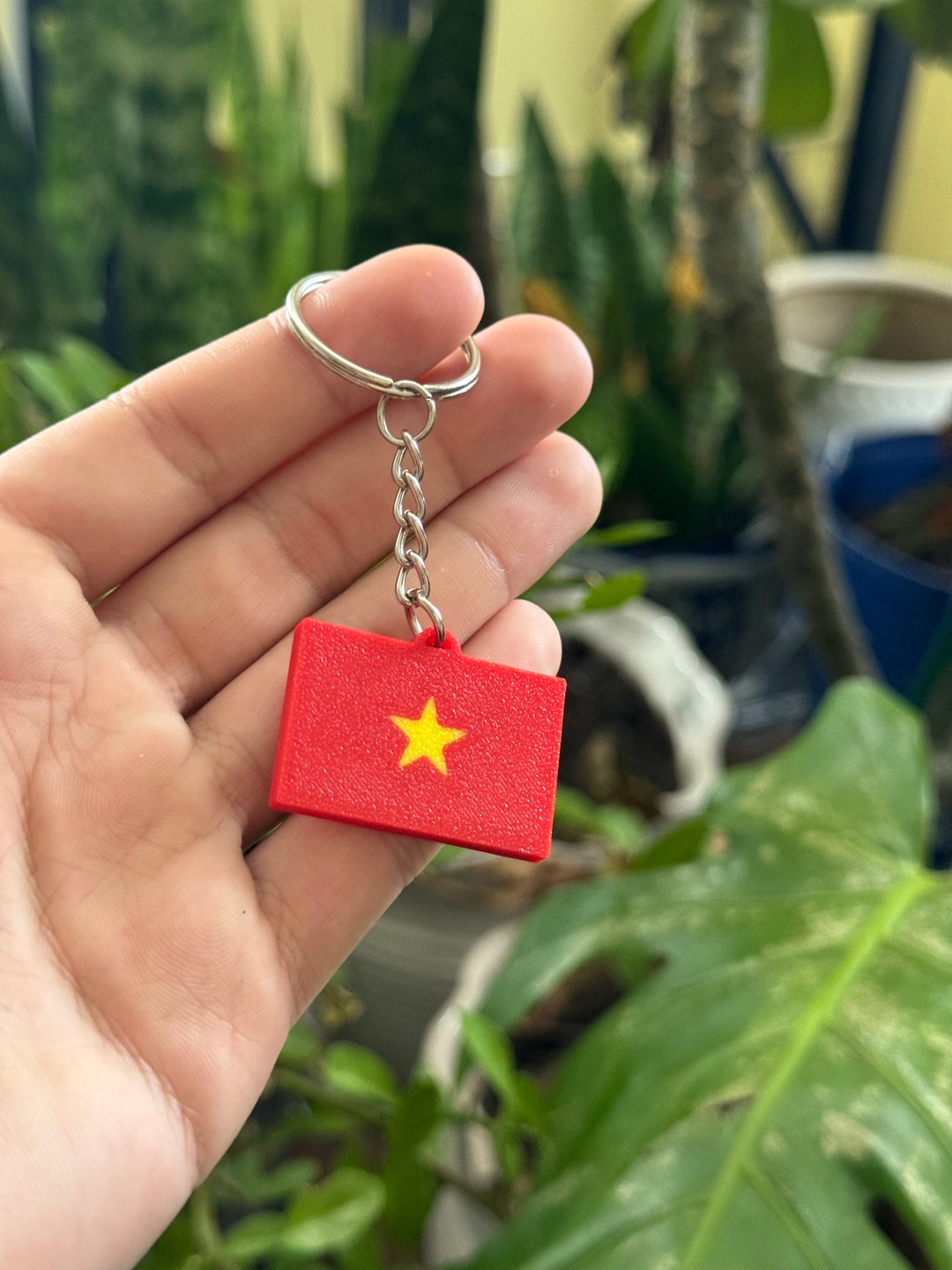 Vietnam Flag Keychain - Etsy