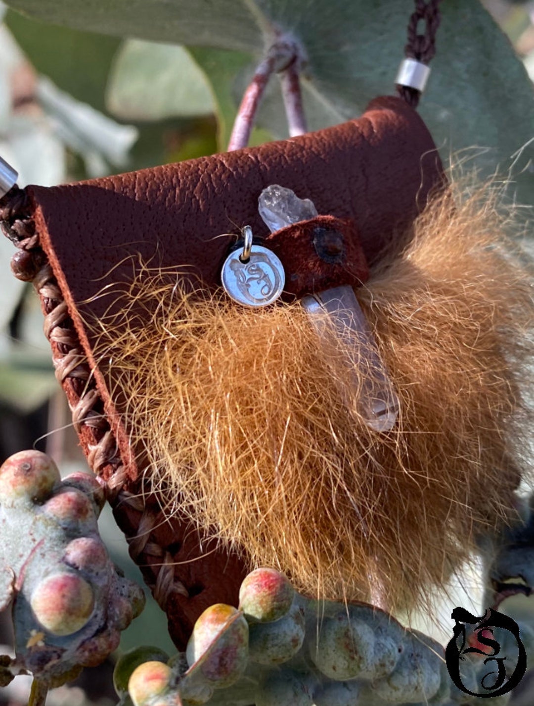 Shamanic Medicine Pouch Necklace Handmade - Talisman Pouch - Recycled ...