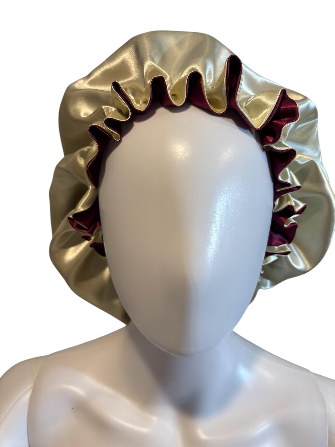 Reversible Bonnet, Silky Hair Bonnet,protective Style Cap, Bonnet ...