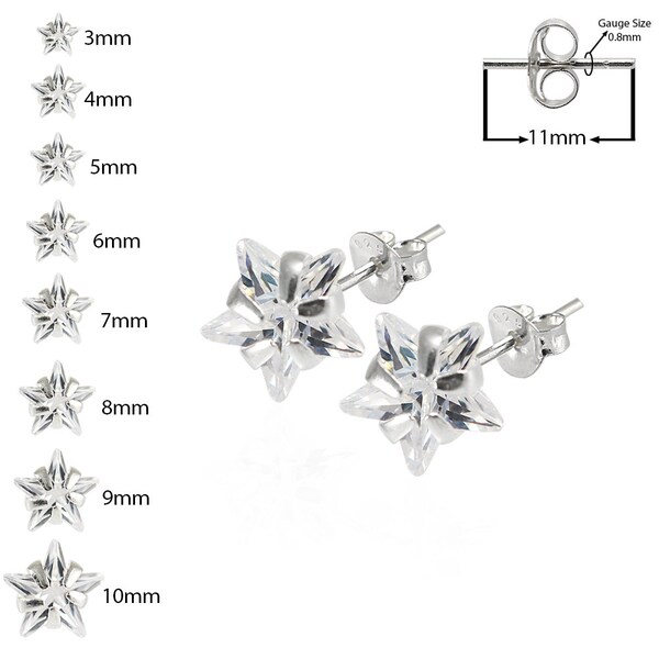 Star Stud Earrings - Etsy