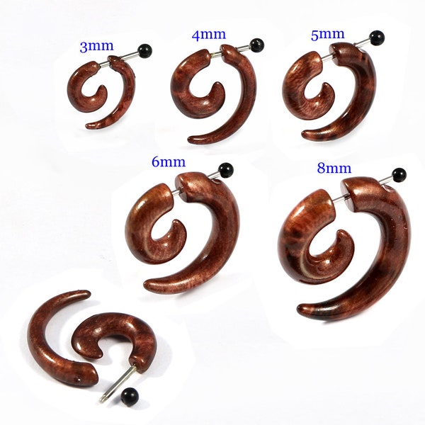 Fake Gauges Wood - Etsy