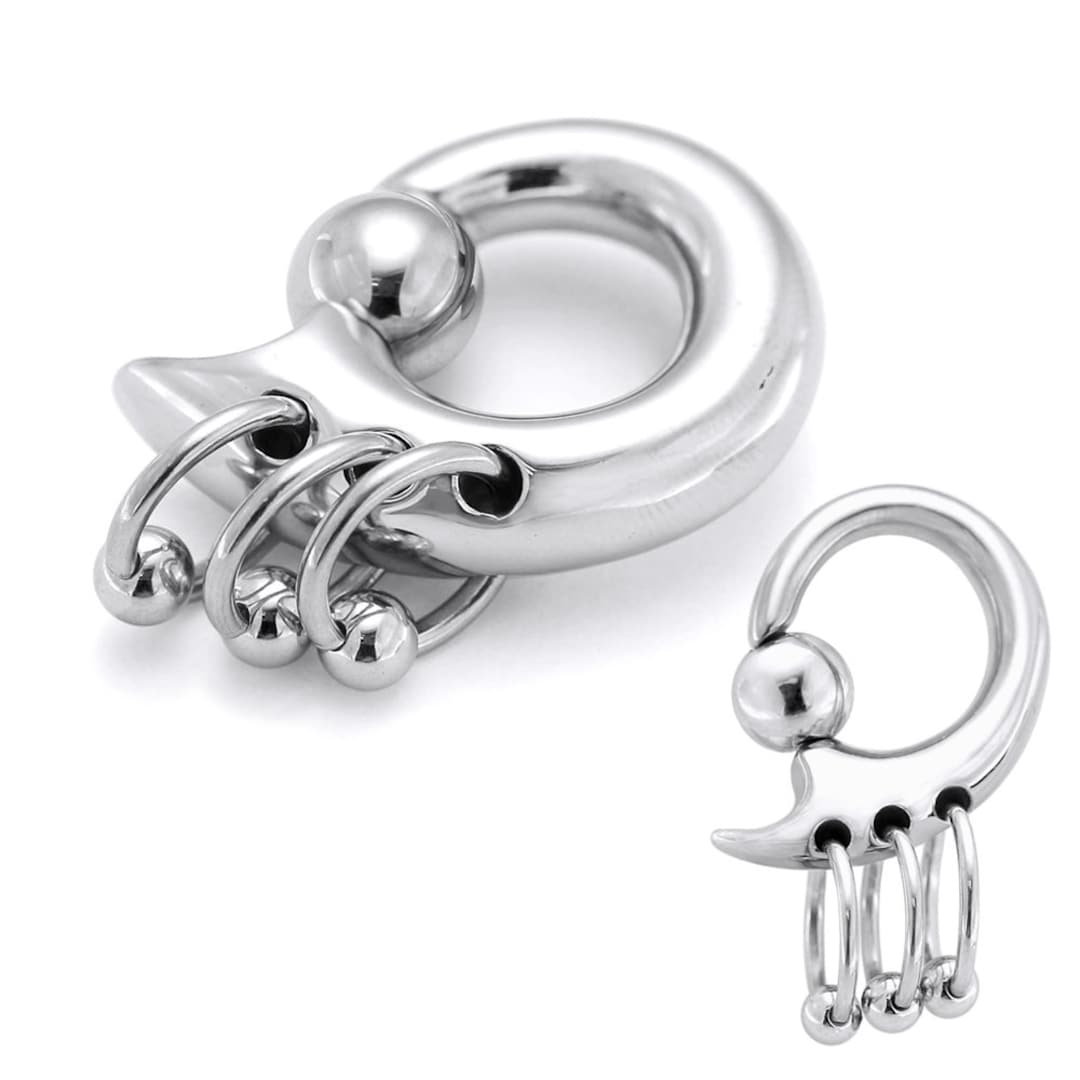 Ball Captive Ring Ear Plug Sold by Piece ear Stretcher With Dangling ...