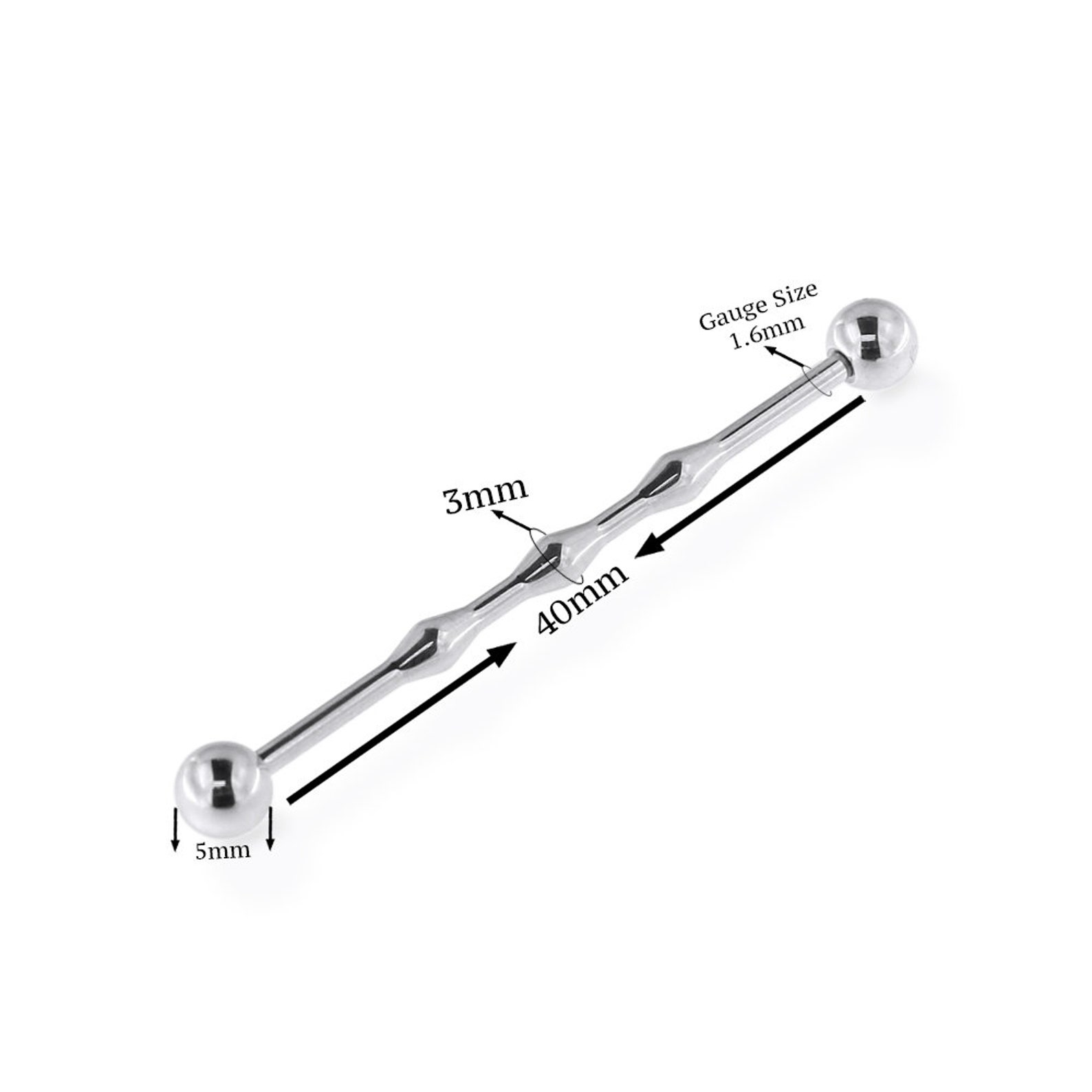 Industrial Piercing/ Scaffold Piercing Bar Surgical Steel | Etsy