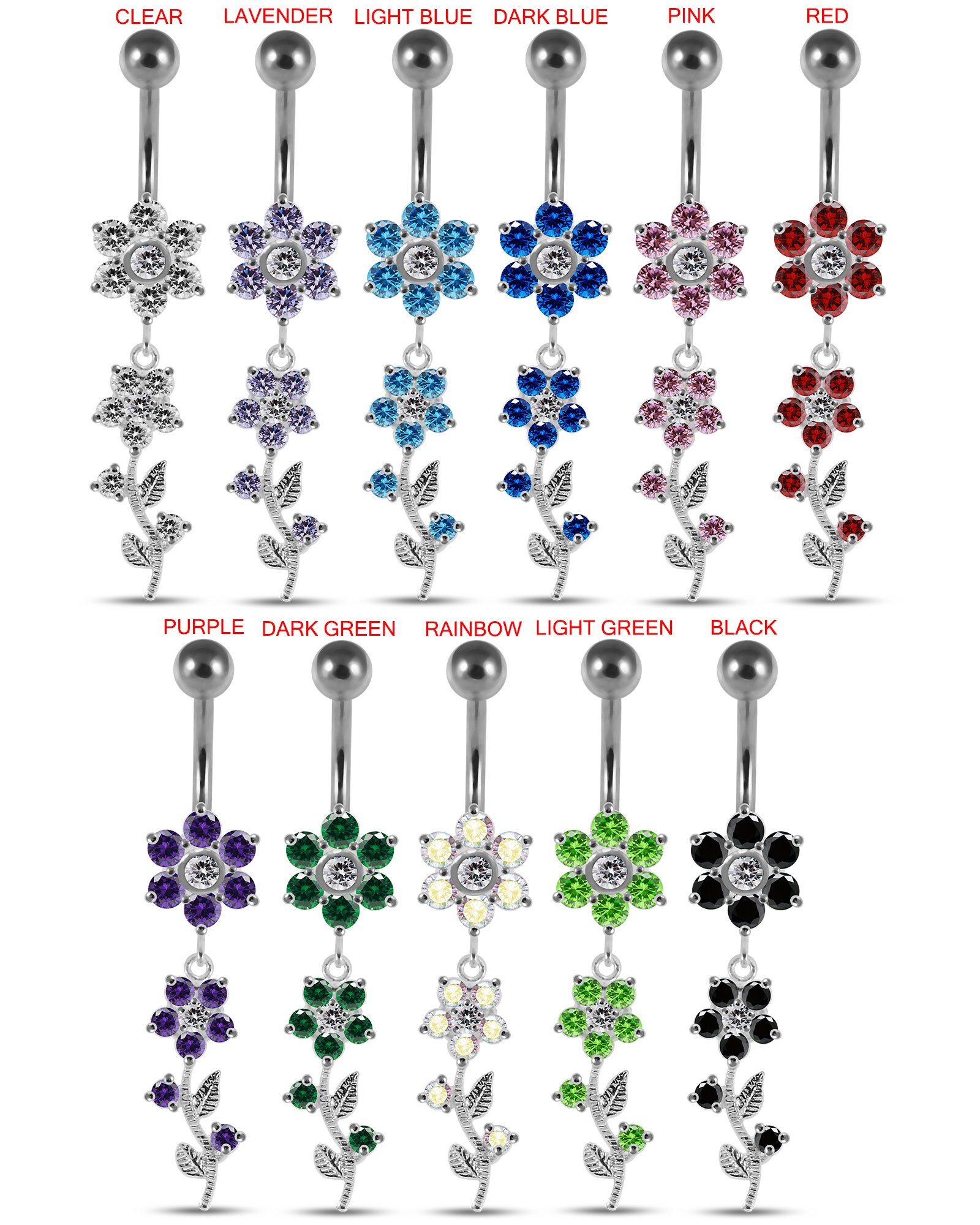 Belly Piercing Chart