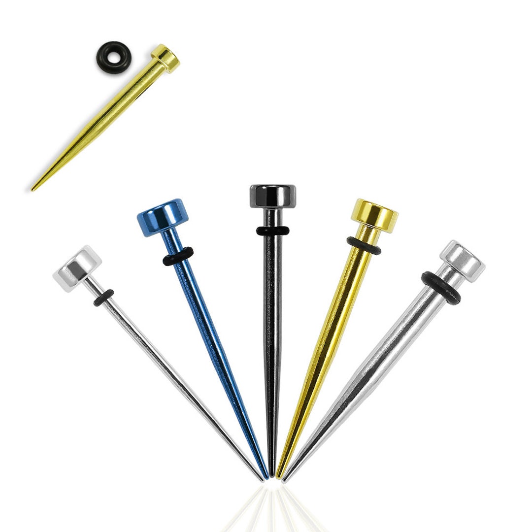 Straight Ear Taper With o Rings Price for One Piece Anodized Surgical ...