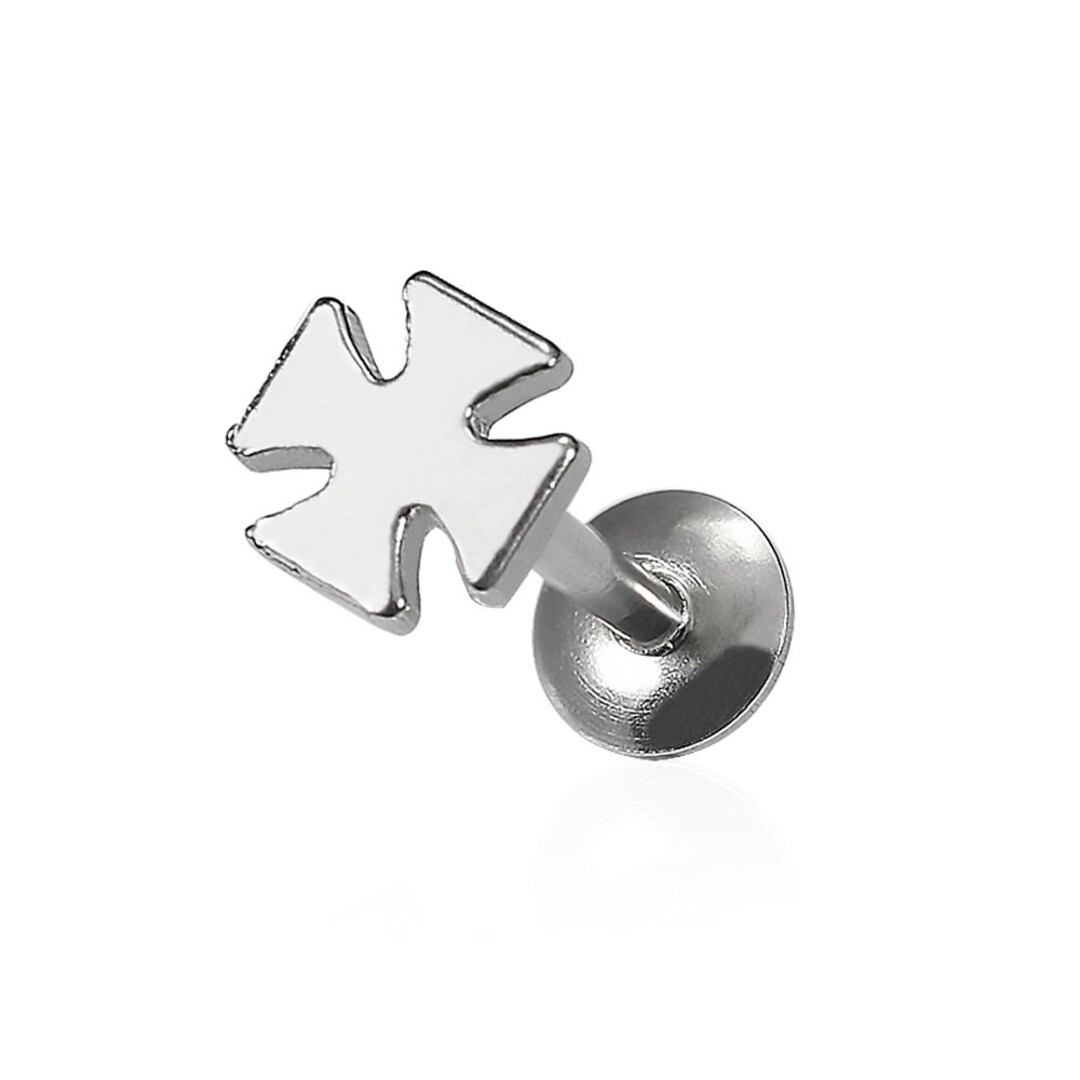 Cross Labret Labret Jewelry Lip Labret/ Cartilage Earring - Etsy