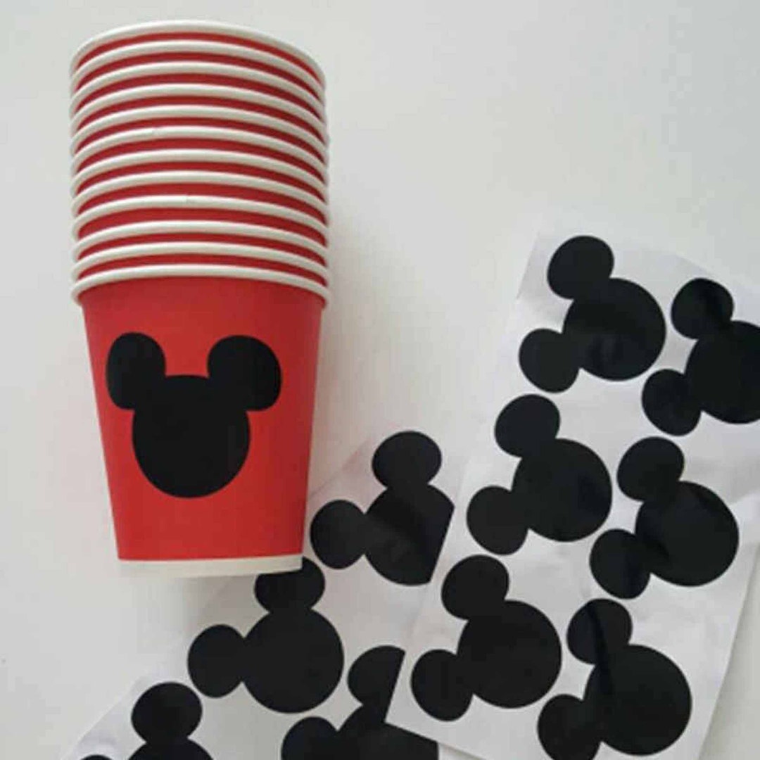 12pcs Mickey Mouse Sticker Vinyl Decals Chalkboard Labels Envelope Seal ...