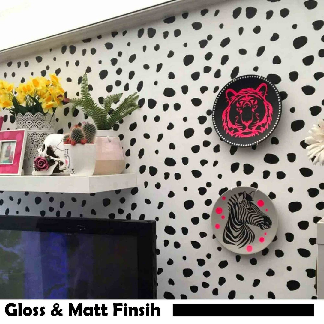 Dalmation Spots Dot Polka Dots Wall Vinyl Stickers Decal Child Kids ...