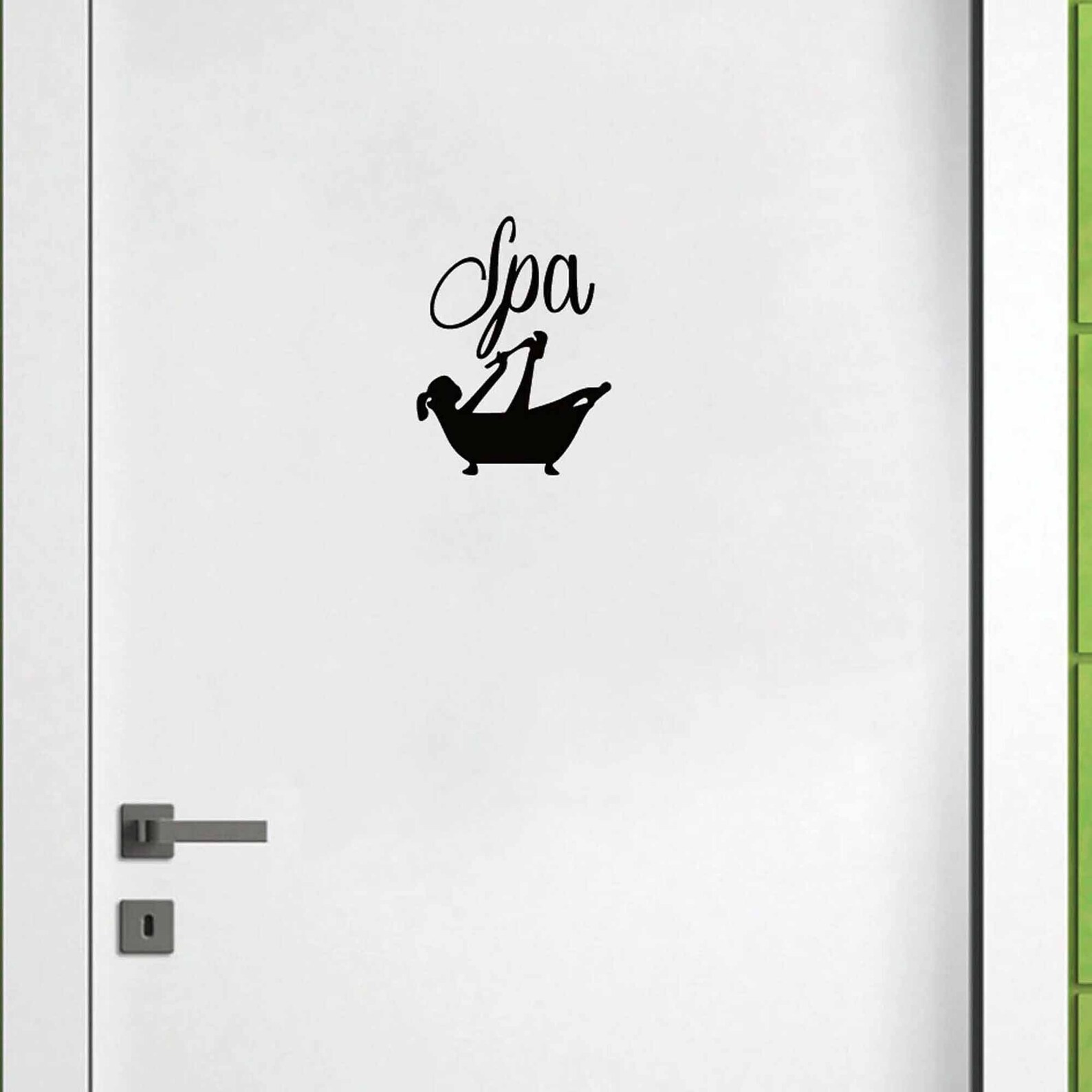 Funny Spa Sign Washroom Toilet Bathroom Door Sticker WC Vinyl Wall ...