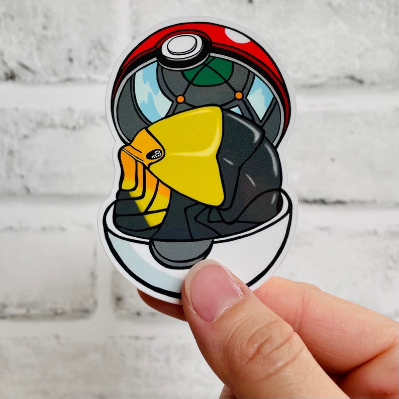 Rubber Ducky Isopod Poké Ball Vinyl Sticker - Etsy