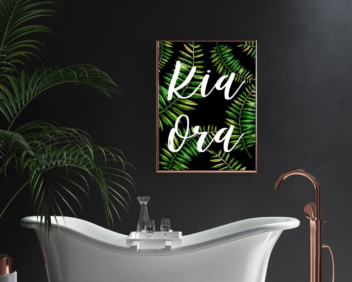 Kia Ora New Zealand Print Printable Maori Wall Art Maori Language Hello ...