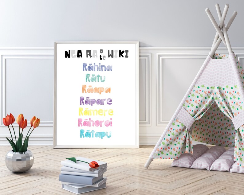 Maori Days of the Week - Classroom Printables, Classroom Poster ...