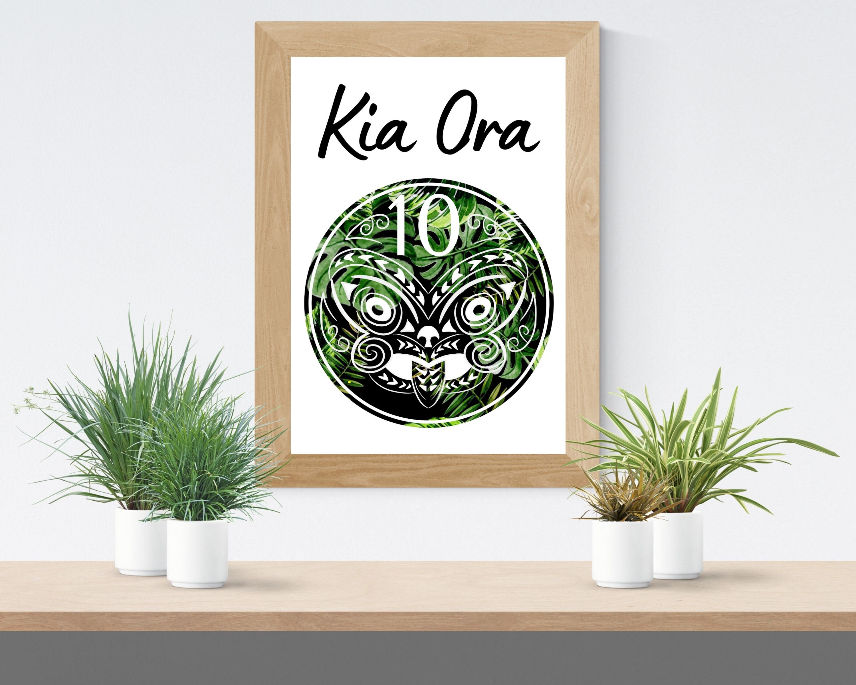 Kia Ora New Zealand Pirnt Hello Greeting Maori Language NZ Poster Te ...