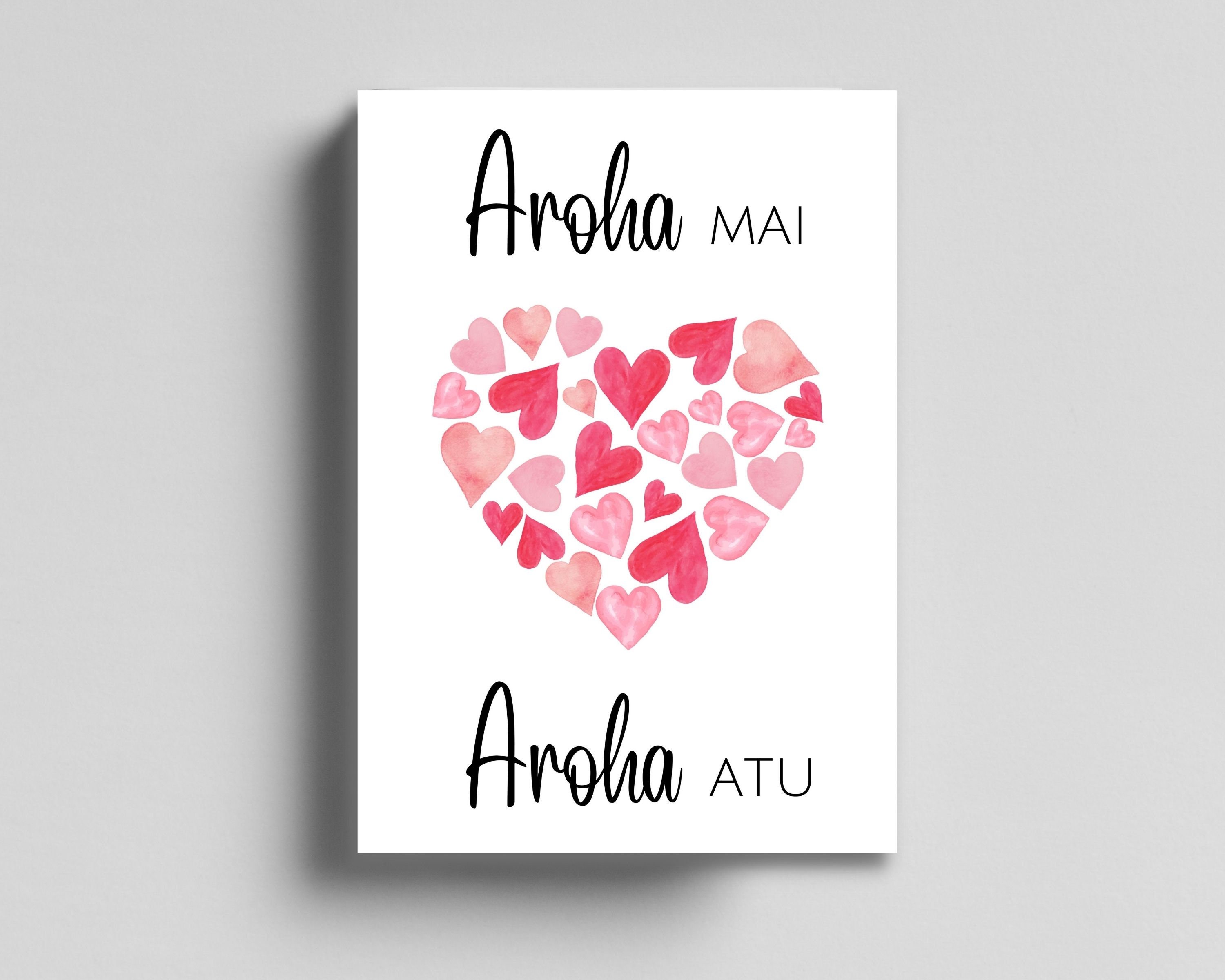 New Zealand Aroha Mai, Aroha Atu -love Received, Love Returned - Maori Wall Art - Etsy