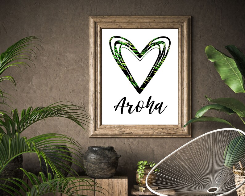 New Zealand Aroha - Maori Love - Maori Language - NZ Poster - Te Reo ...