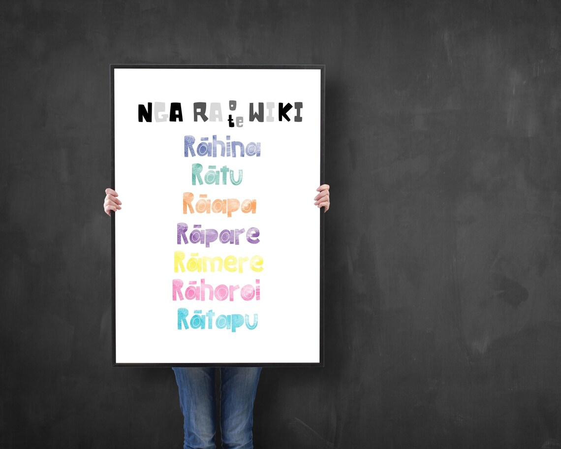 Maori Days of the Week Classroom Printables Classroom - Etsy