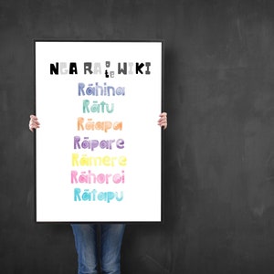 Maori Days of the Week - Classroom Printables, Classroom Poster ...