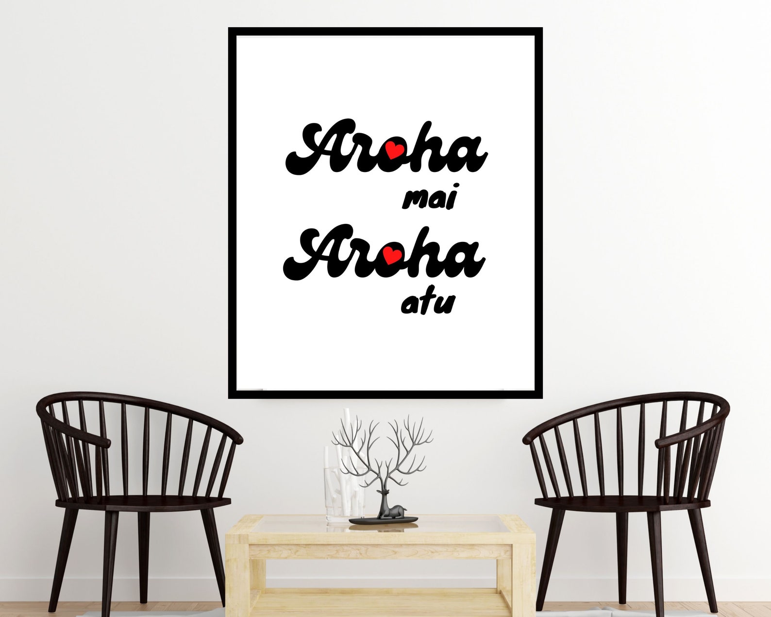 Aroha Love Maori Wall Art Printables Nzprints - Etsy New Zealand