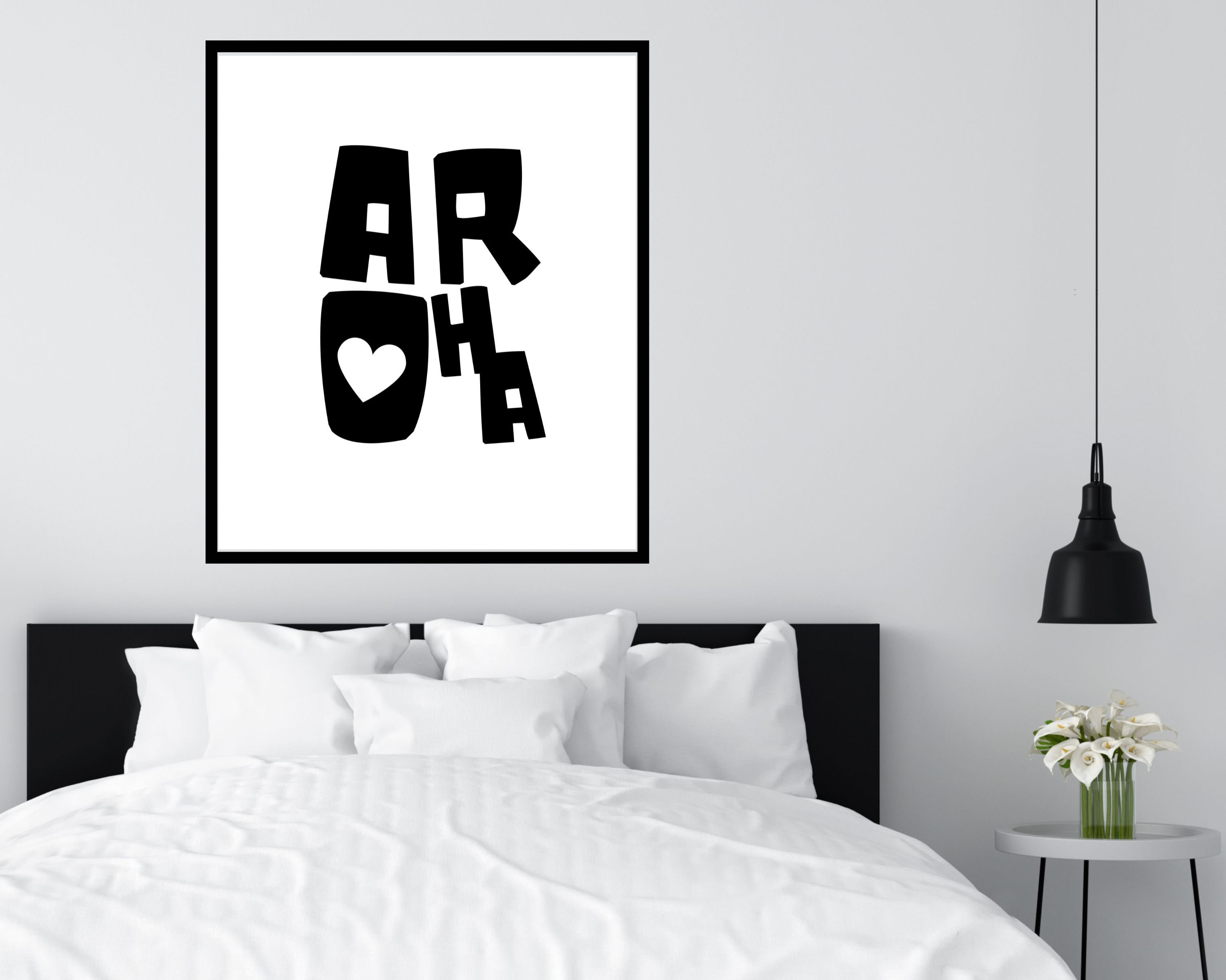 Aroha Love - Maori - NZ Prints - Wall Art - Printables NZ02 - Etsy