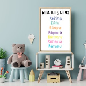 Maori Days of the Week - Classroom Printables, Classroom Poster ...