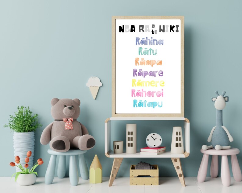 Maori Days of the Week - Classroom Printables, Classroom Poster ...