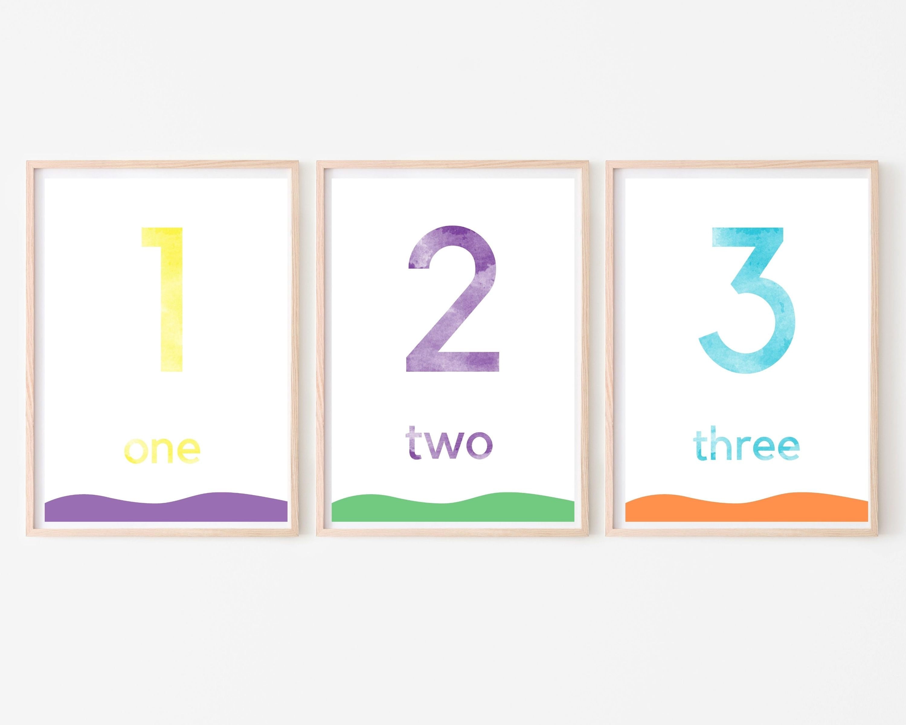 Flashcards 0-20 Kids Numbers Vocabulary Cards ESL Flashcards ...