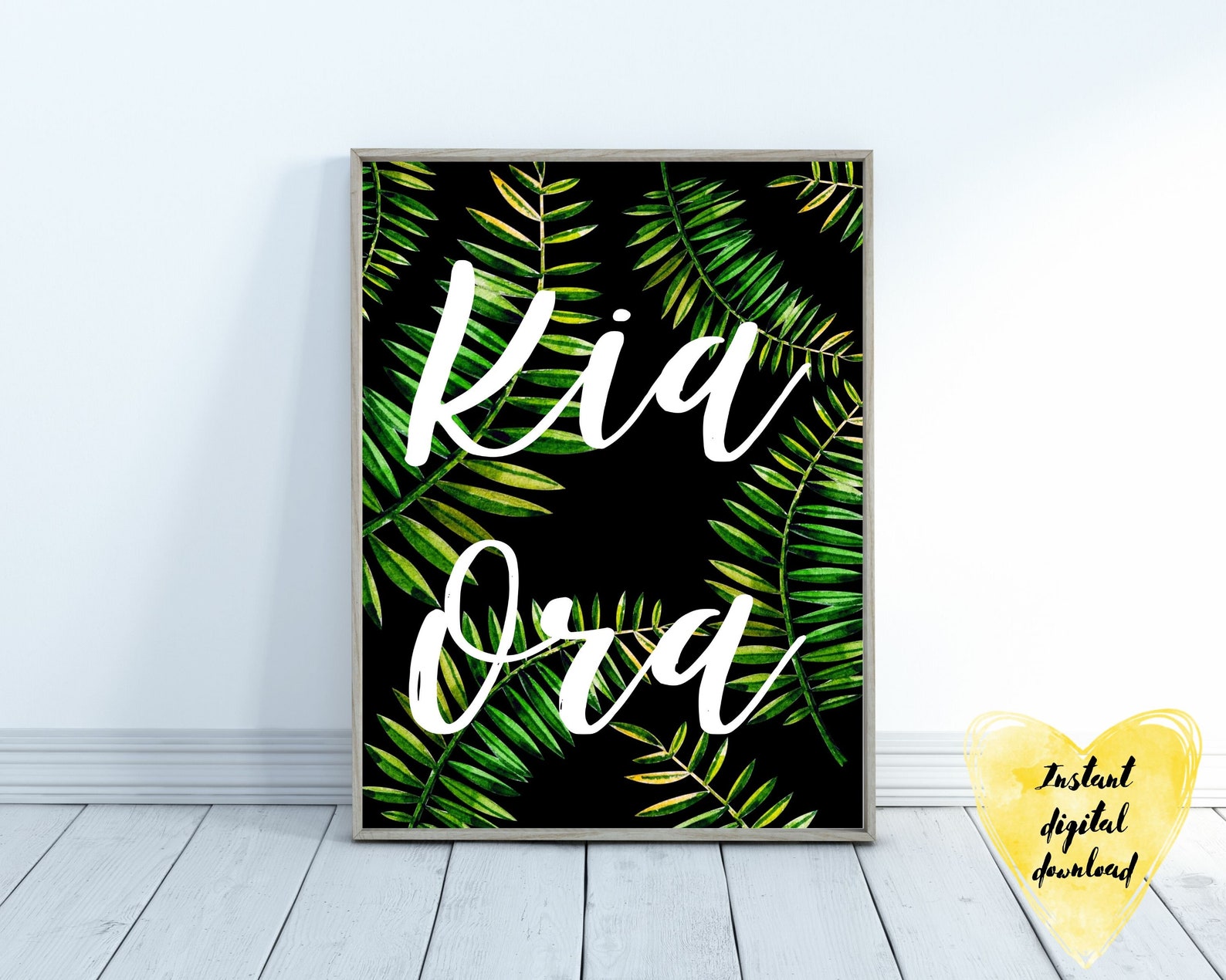 Kia Ora New Zealand Print Printable Maori Wall Art Maori Language Hello ...