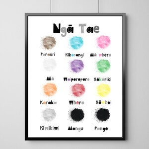 Maori Colours - Classroom Printables, Classroom Poster, Kindergarten ...