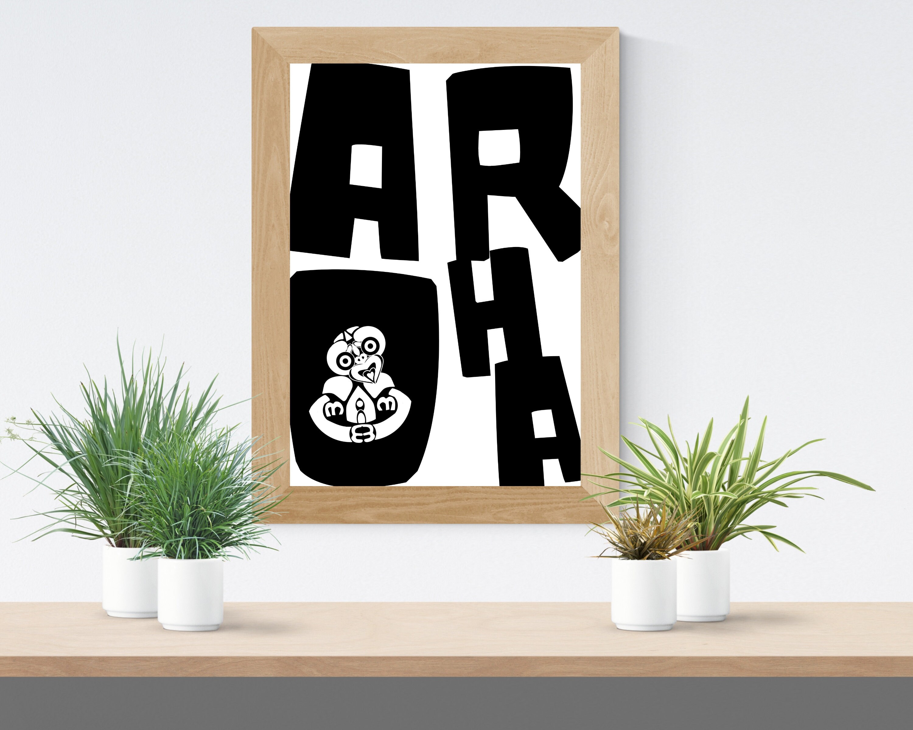 Aroha Love Maori NZ Prints Wall Art Printables - Etsy