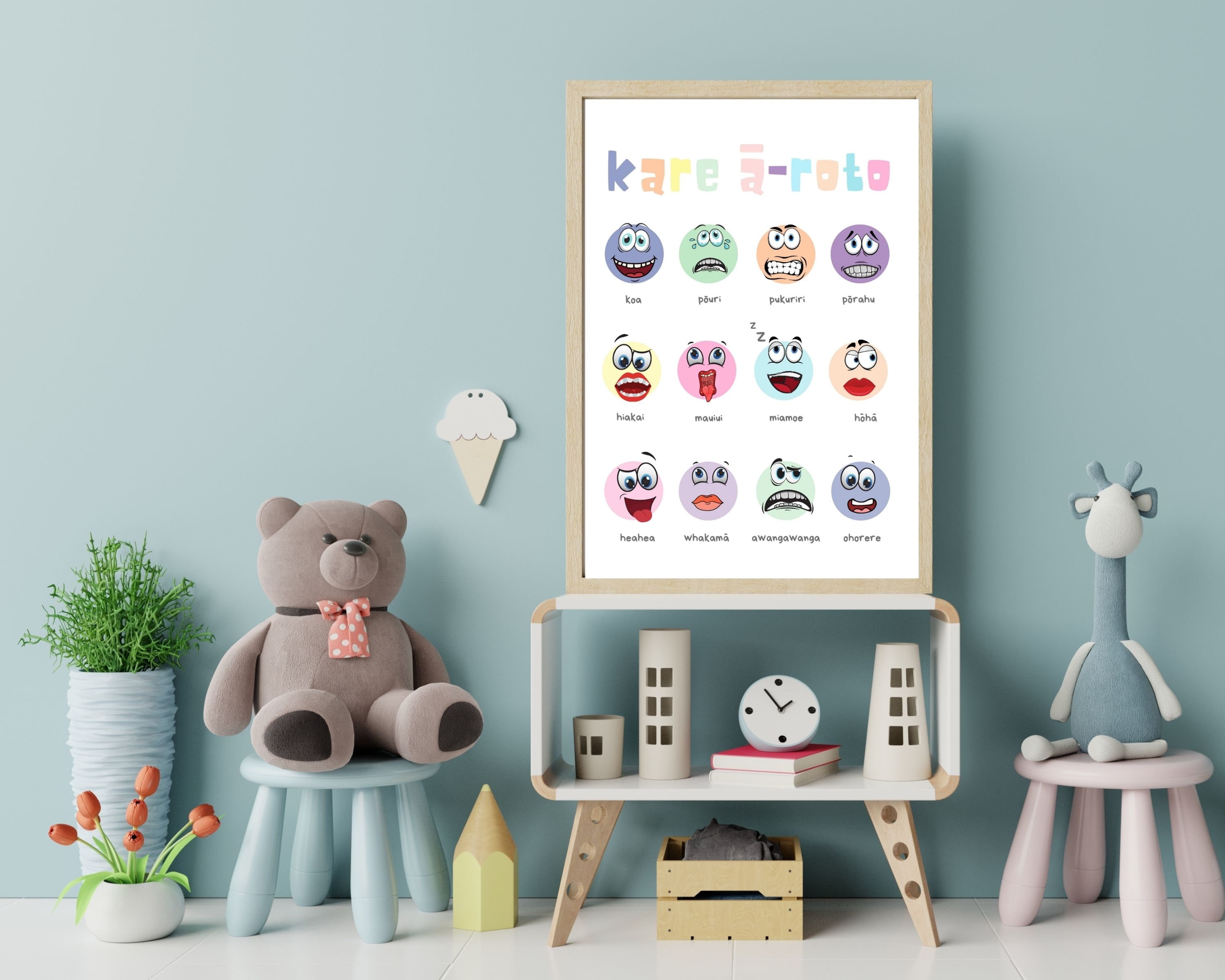 Feelings Poster Te Reo Maori to English Classroom Decor Teaching Poster ...