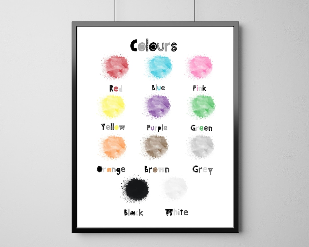 Colours Poster- Classroom Decor - Homeschooling - Teaching Poster ...