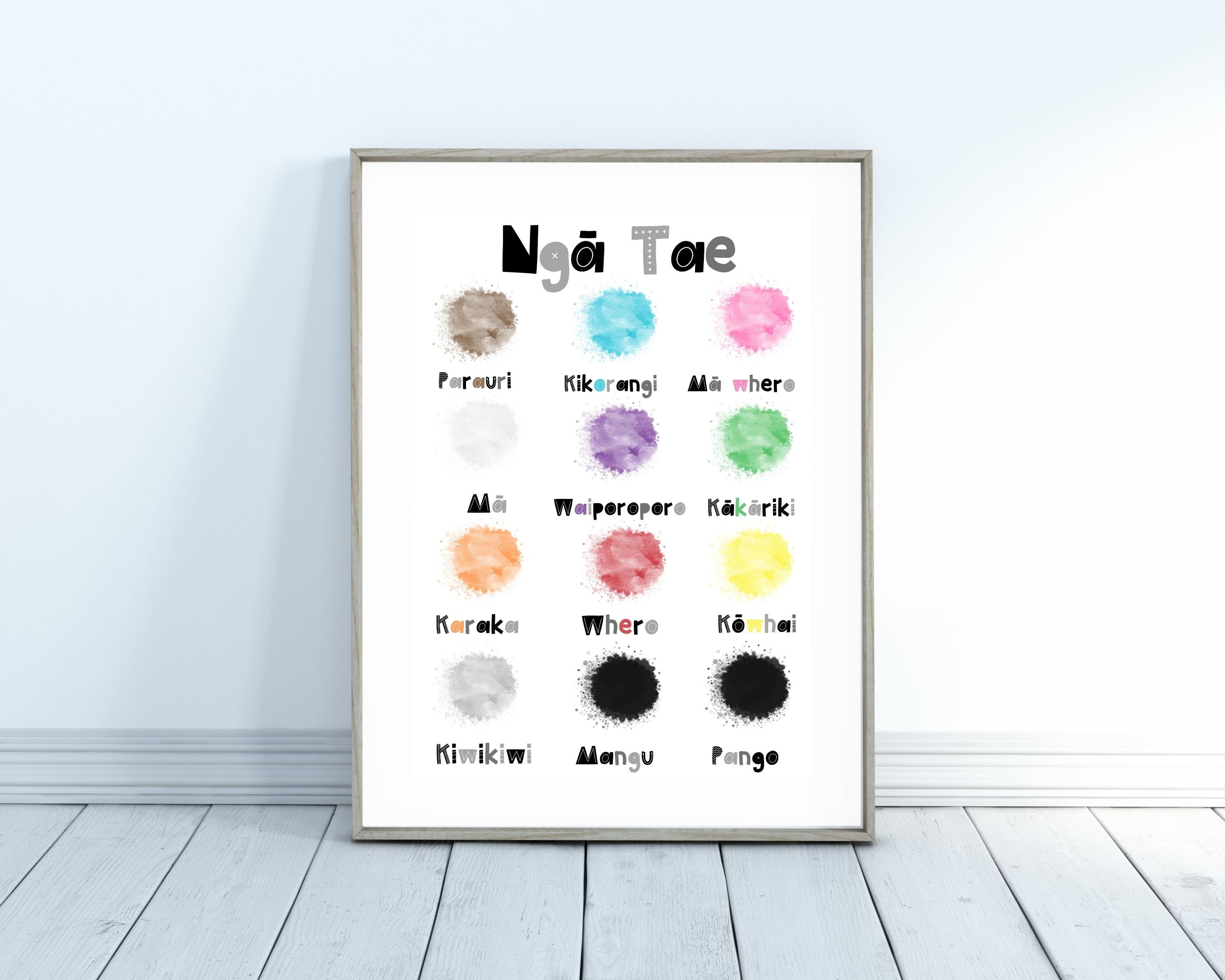 Maori Colours - Classroom Printables, Classroom Poster, Kindergarten ...