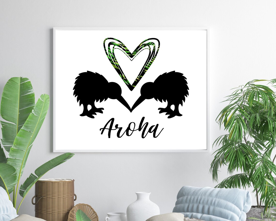 New Zealand Prints Maori Kiwi Print Maori Language Te - Etsy